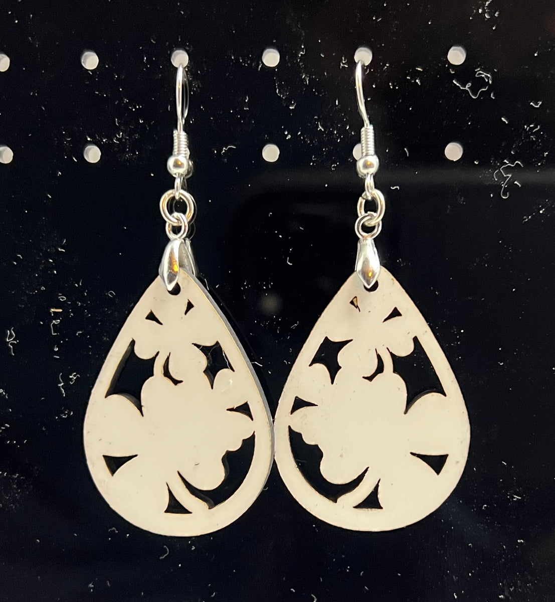 Teardrop Shamrock 2 Earrings Unisub Ss Cc Sublimation Blanks