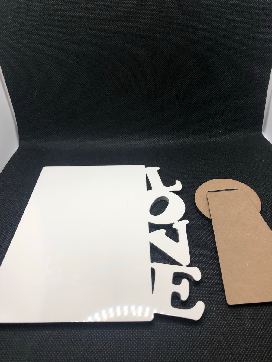 LOVE Photo Frame MDF – CC Sublimation Blanks
