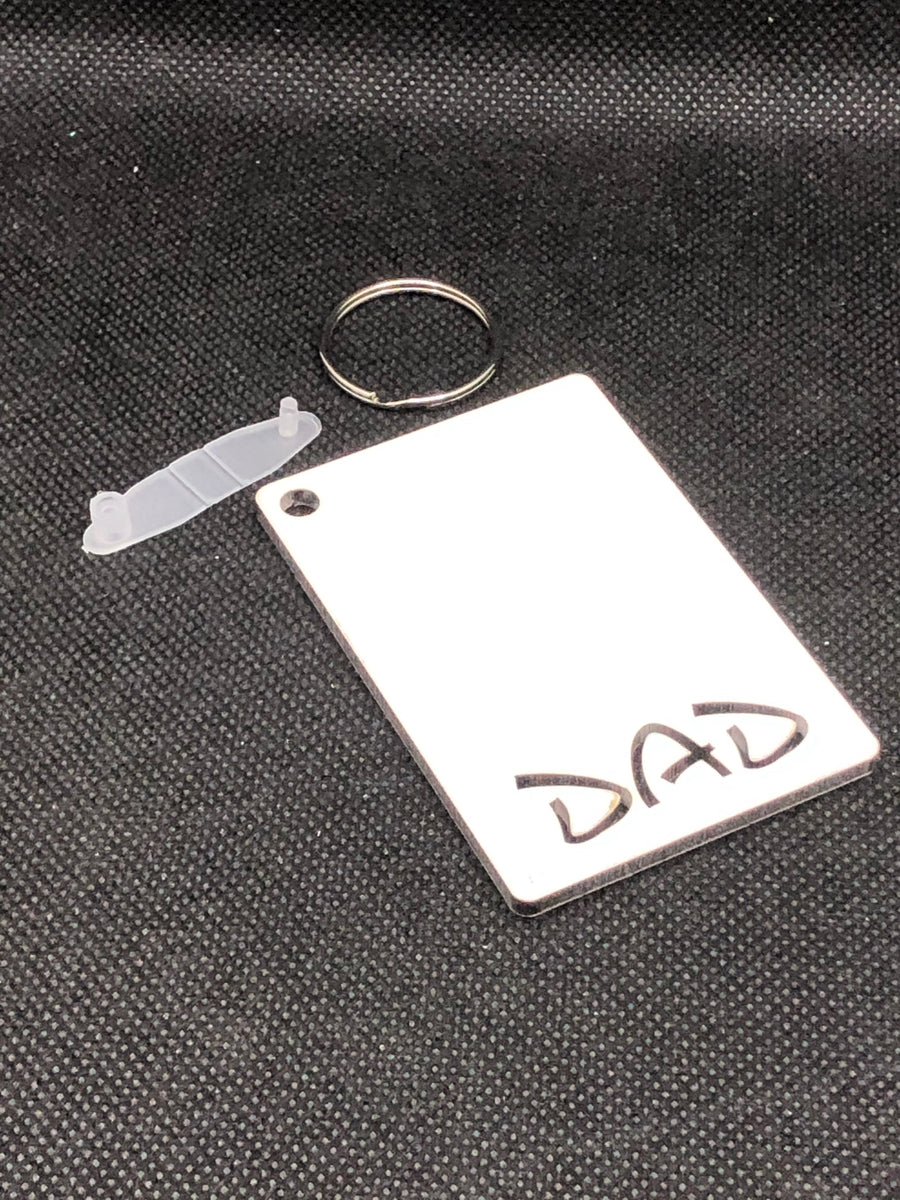 DAD MDF KEYCHAIN – CC Sublimation Blanks